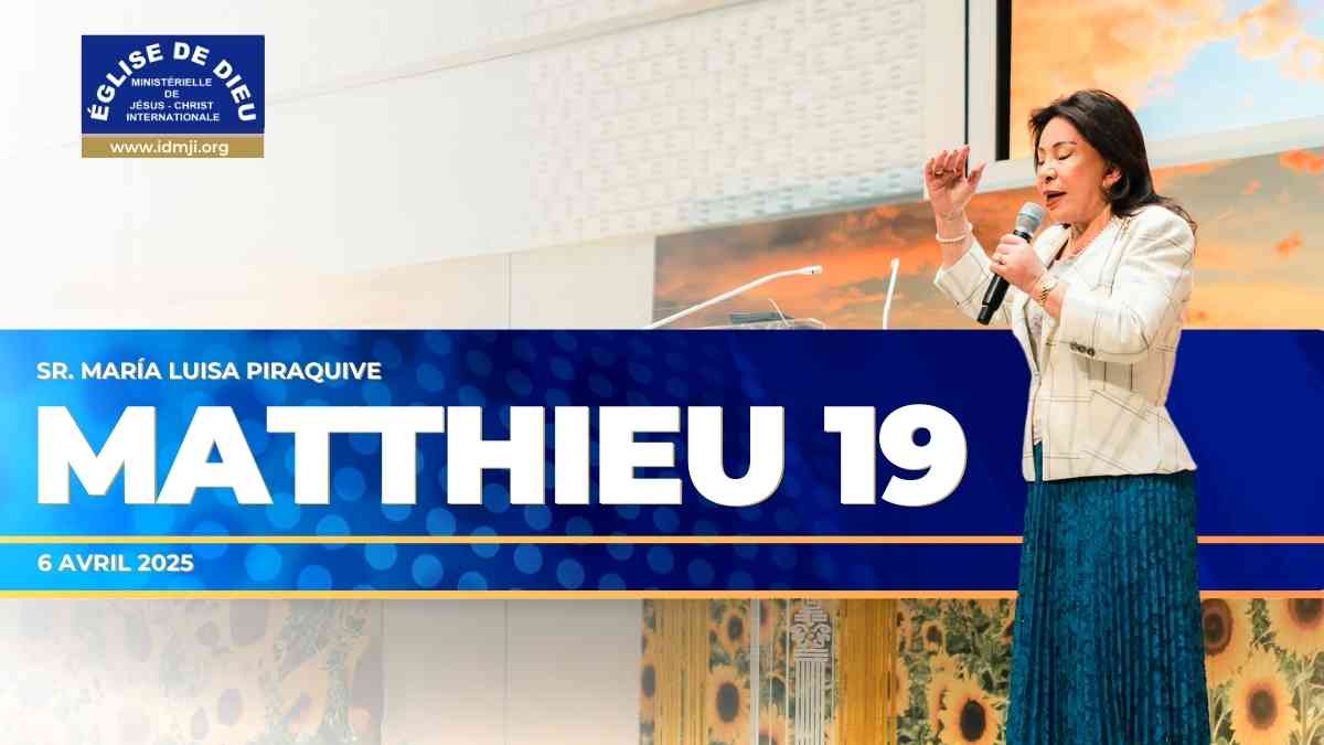 Enseignement : Matthieu 19 - Sœur María Luisa Piraquive - Église de ...