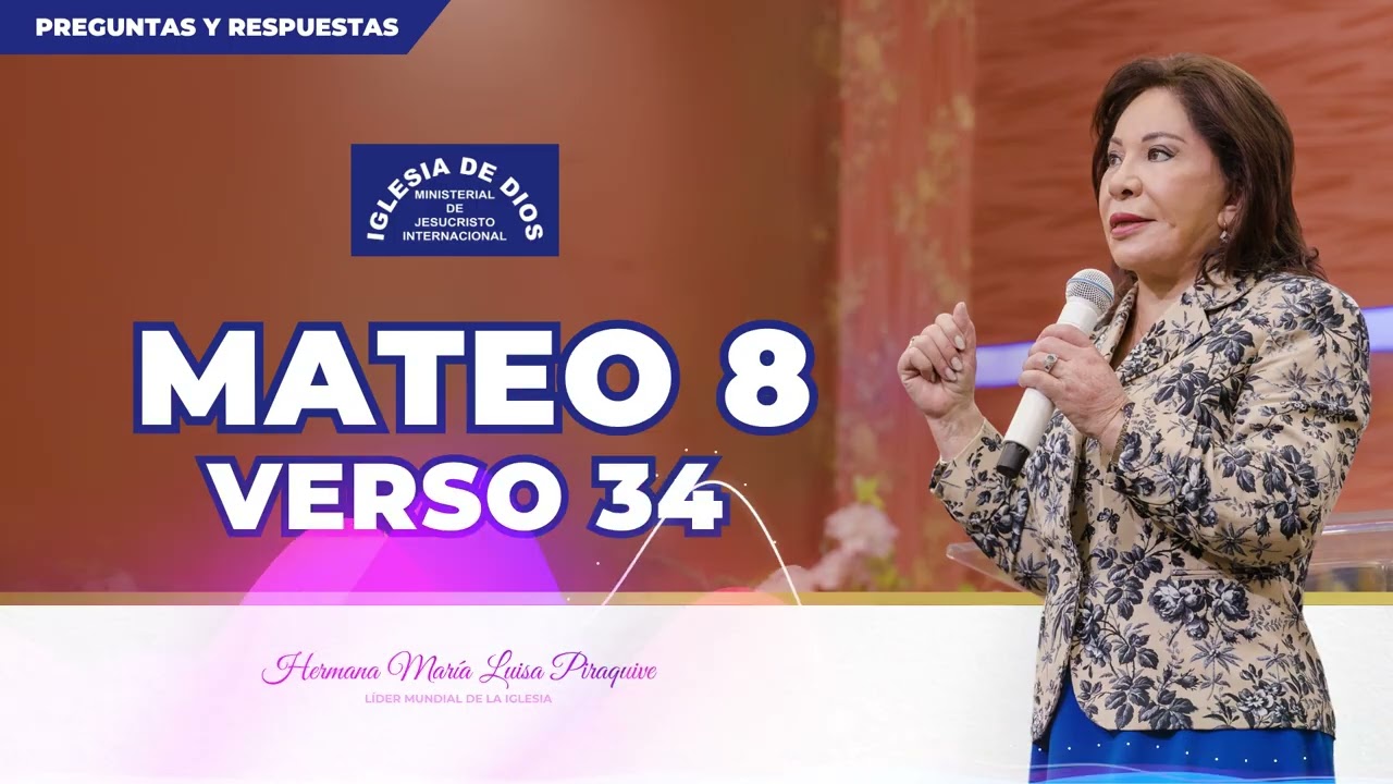 Mateo 8 verso 34 - Hna. María Luisa Piraquive - IDMJI - Sitio web ...