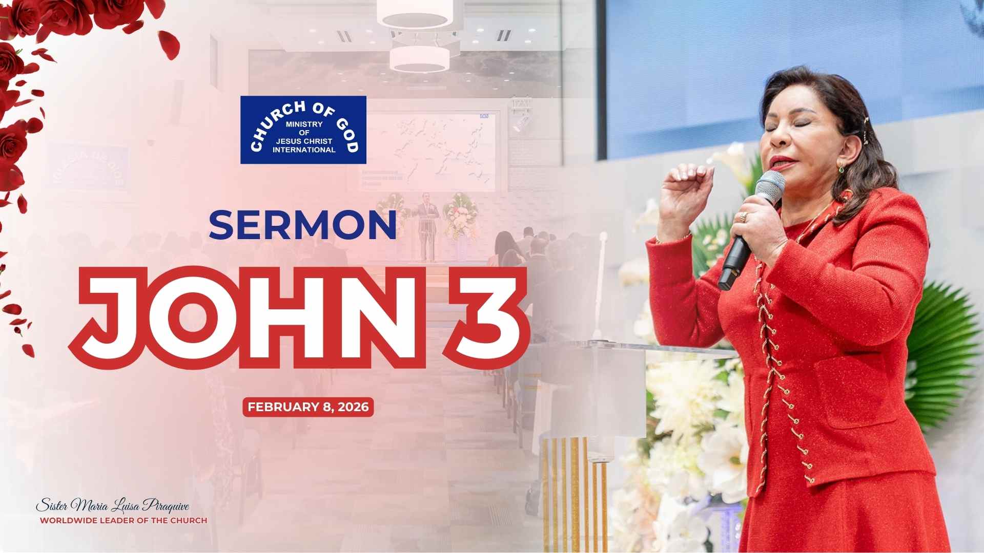 Sermon: John 3 - February 8, 2026 - Sister Maria Luisa Piraquive # ...
